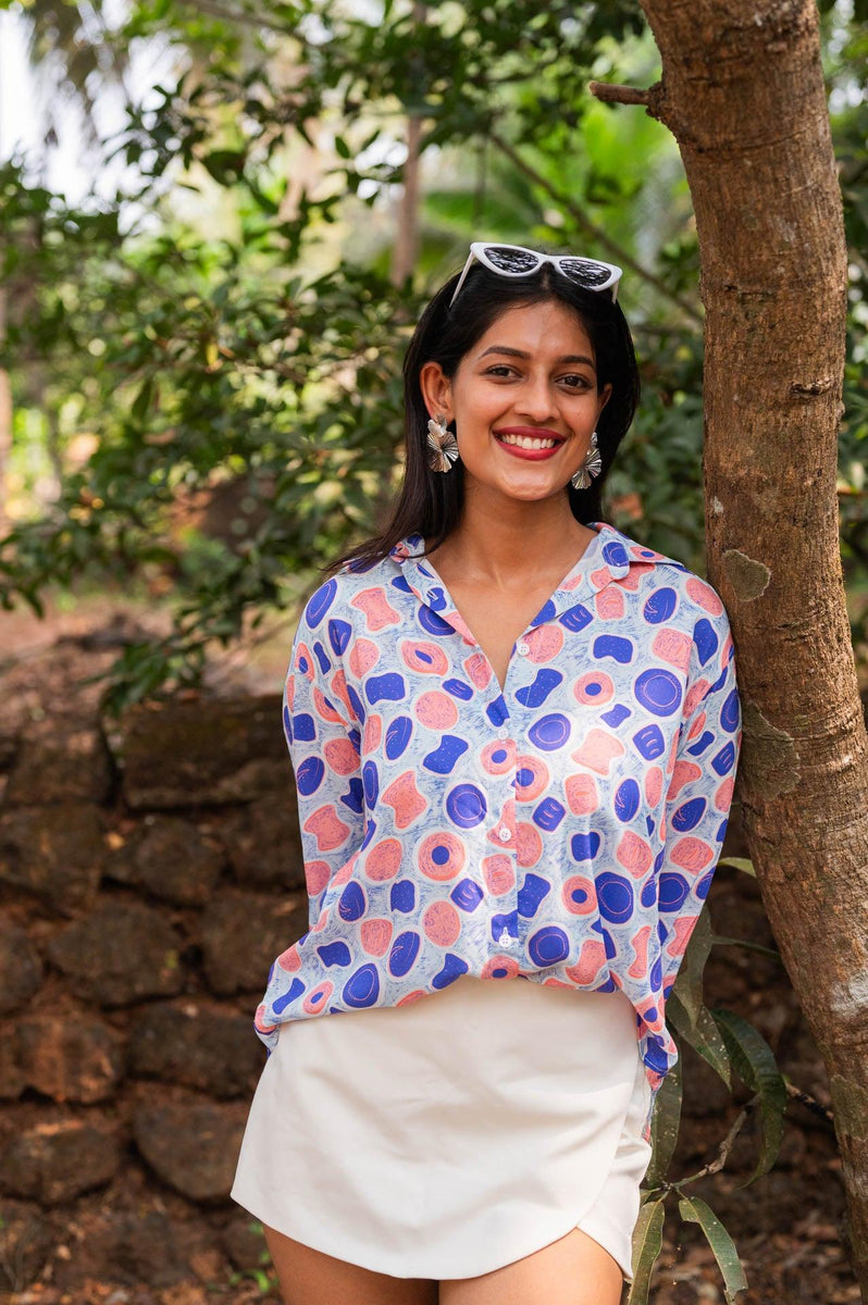 Goan Breads Print Women's Shirt | Siesta o'Clock