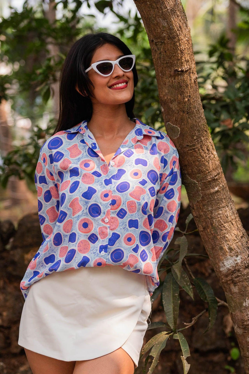 Goan Breads Print Women's Shirt | Siesta o'Clock