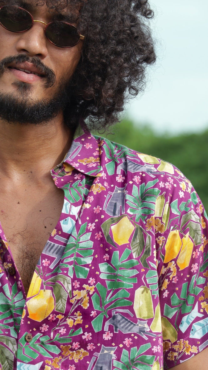 Goan Summer Artist Edit Organic Cotton shirt for men | Siesta o'Clock